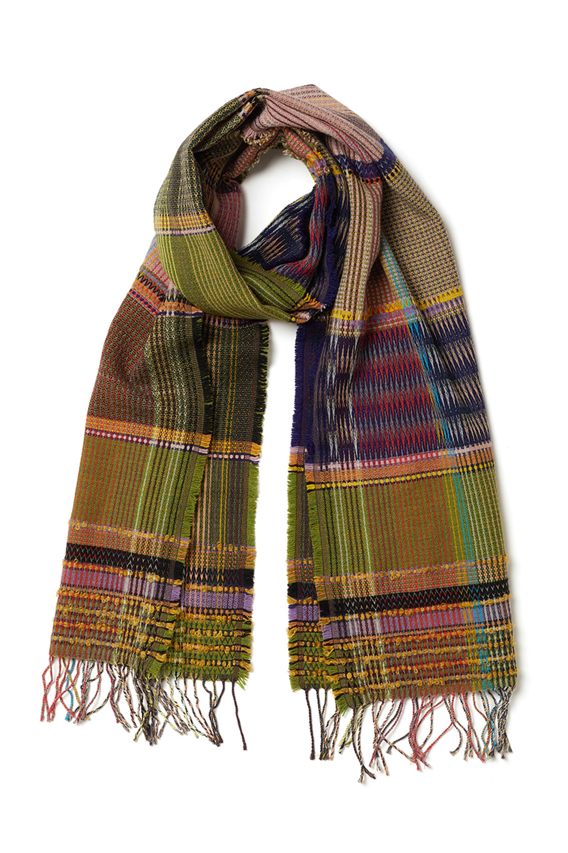 Ortensia Moor | Woven Lambswool Mohair Wrap Scarf – Wallace Sewell