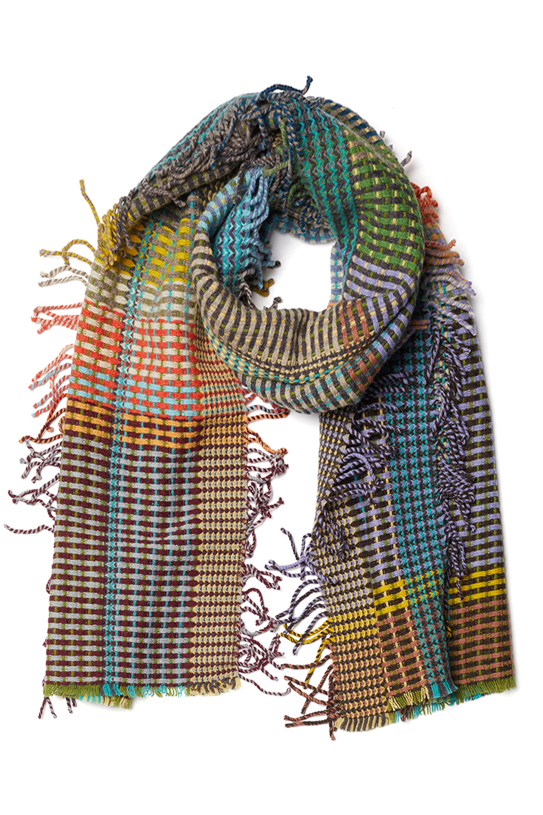 Hertha Basket Weave Wrap | Woven Merino Lambswool Blanket Wrap – Wallace Sewell