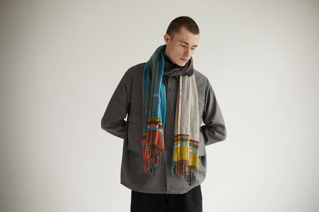 Pinstripe Wraps | Woven Fine Lambswool Scarves – Wallace Sewell